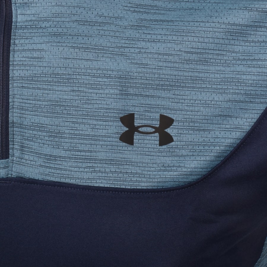 Under Armour Tech Utility Quarter Zip T Shirt Blue | Mainline Menswear